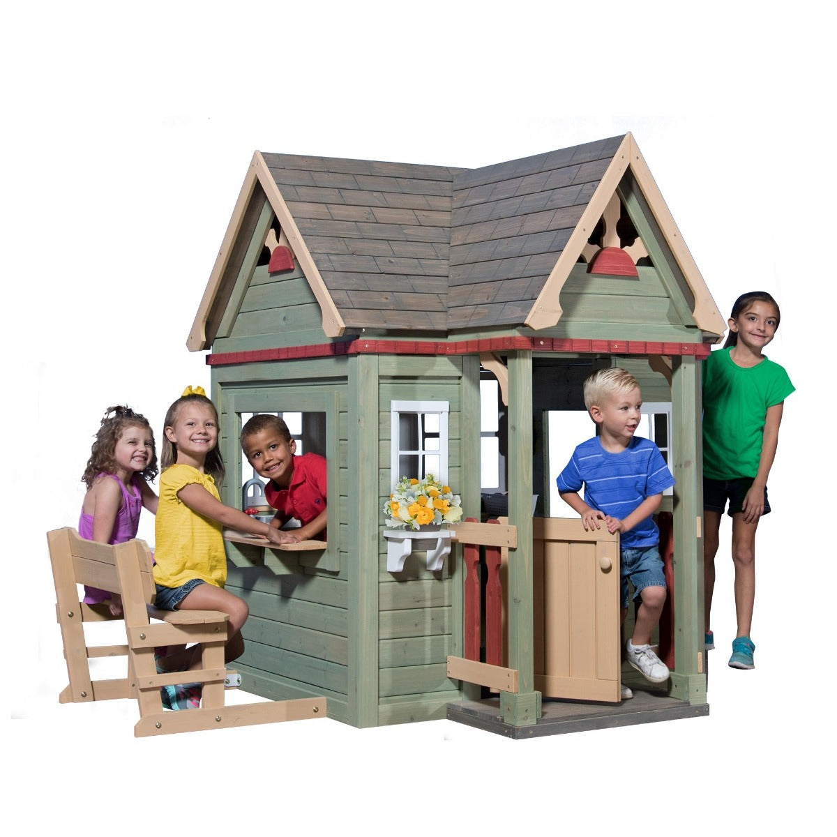 Backyard Discovery Victorian Inn Wooden Playhouse 1706316 | Colorland Toys