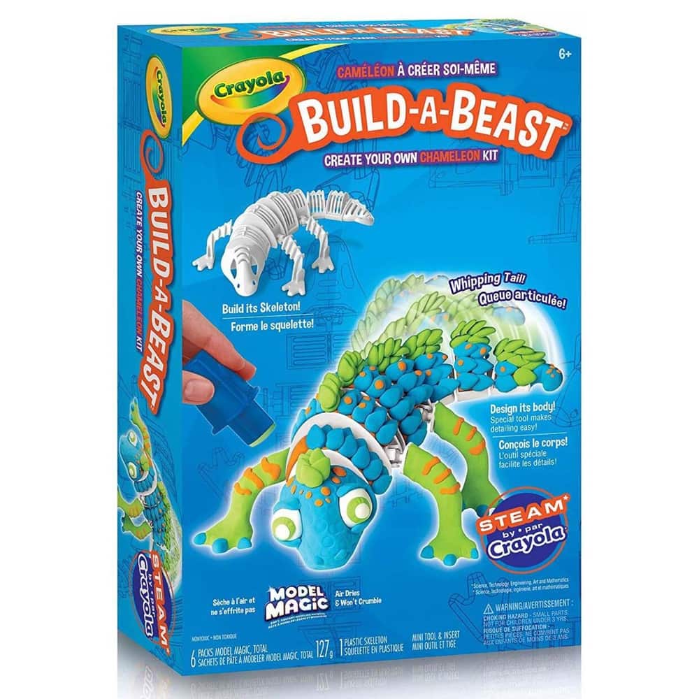 Crayola Build-A-Beast Model Magic Animal Kit Chameleon 74-7340 ...