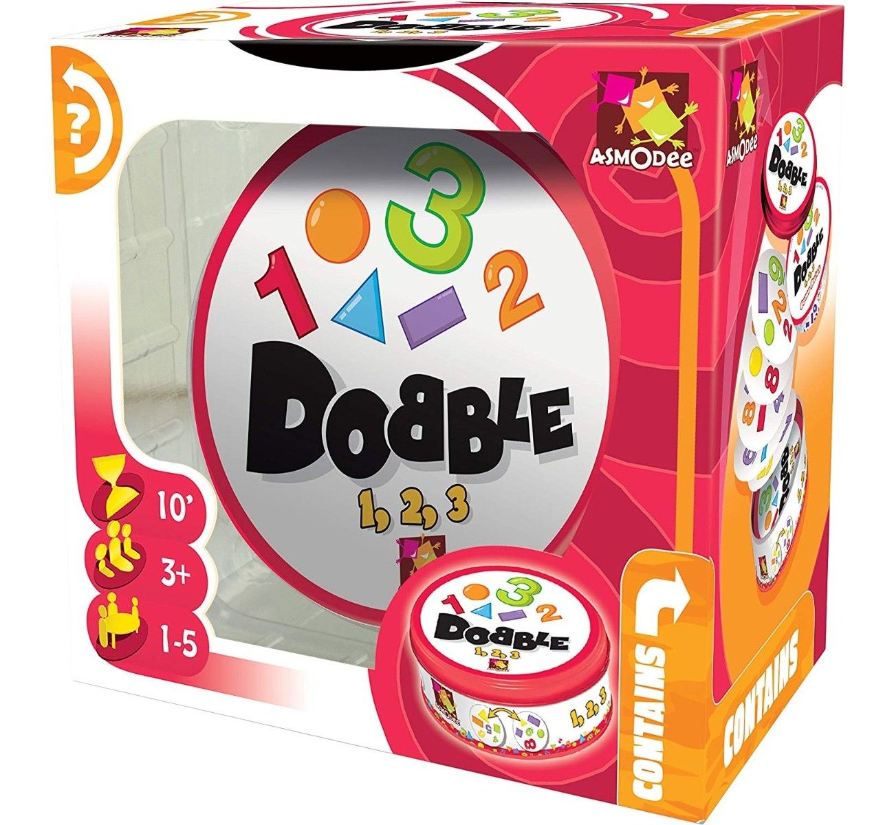 Asmodee Editions Dobble 1, 2, 3 Card Game