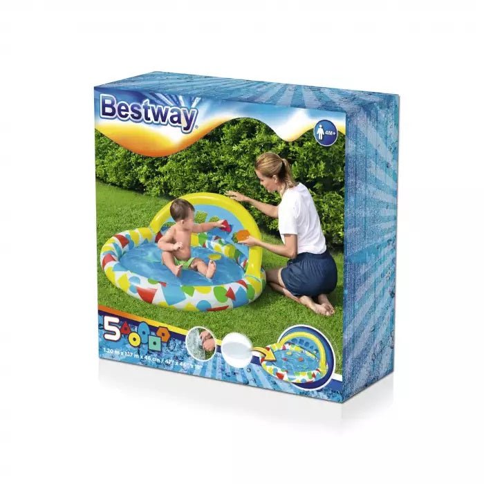 Bestway Paddling Pool Learning by Playing 120 x 117 x 46 cm 52378 ...