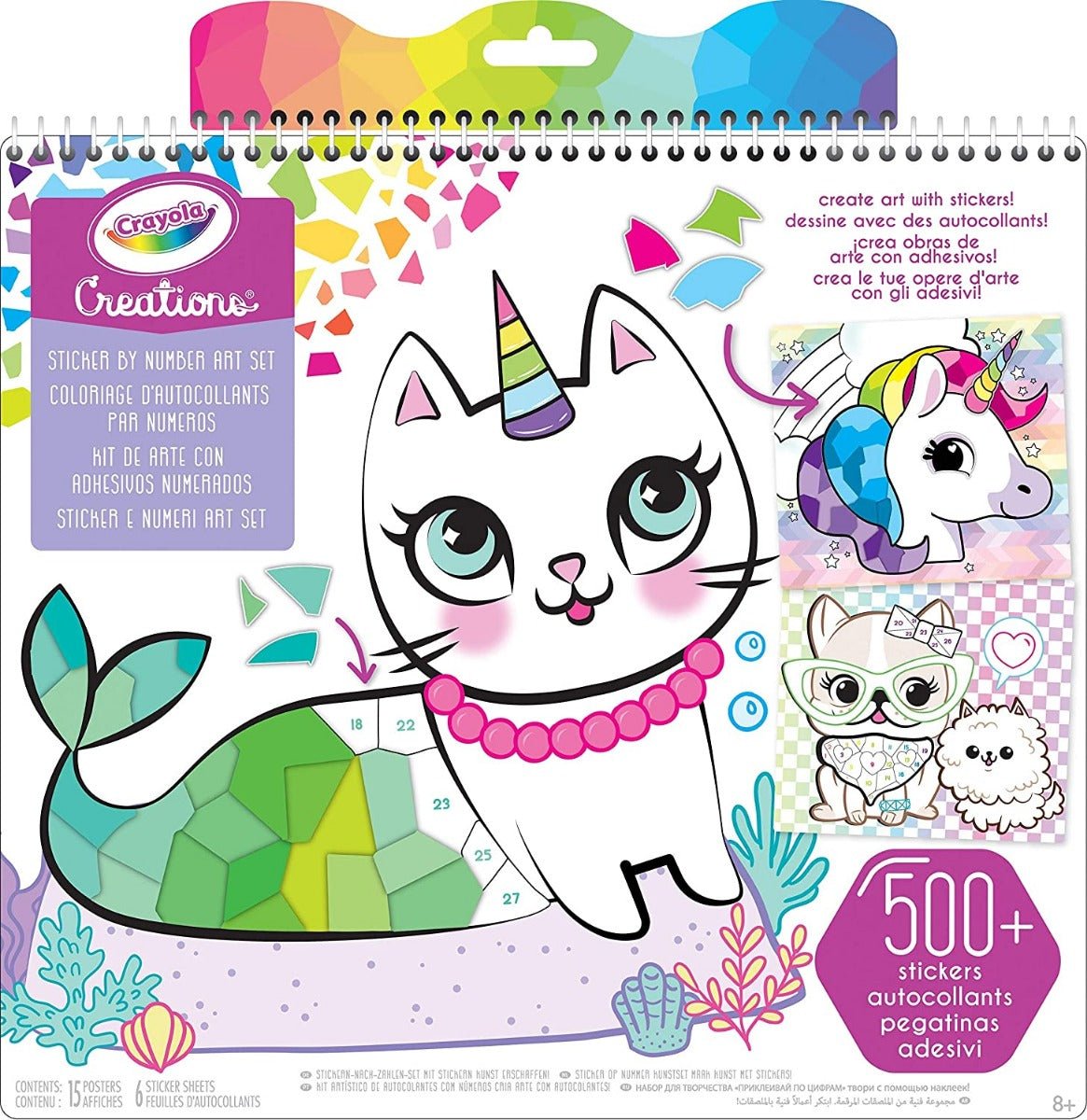 Crayola Creations Sticker by Number Art Set 04-6229 | Colorland Toys