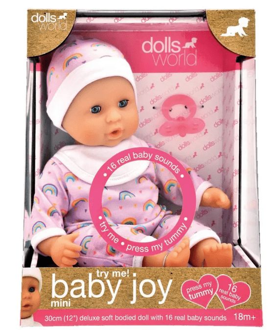 Dolls World Mini Baby Joy With Sound 30cm 8154 | Colorland Toys