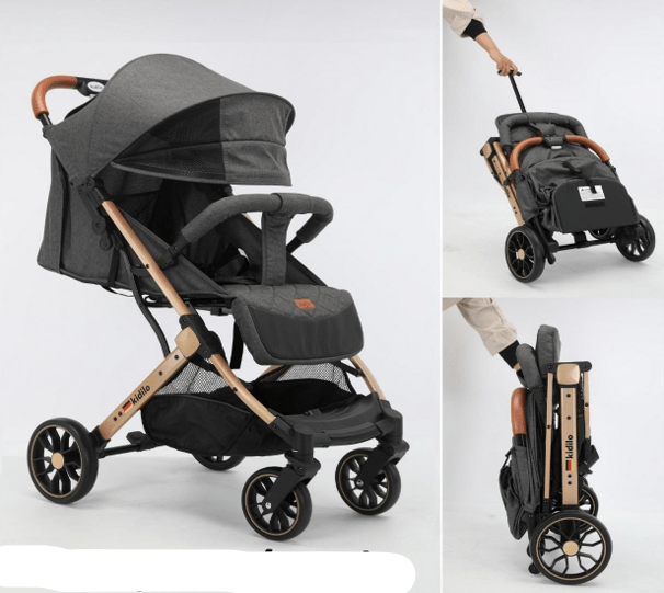 Kidilo Baby Aircraft Stroller Gray K10/S5159 | Colorland Toys